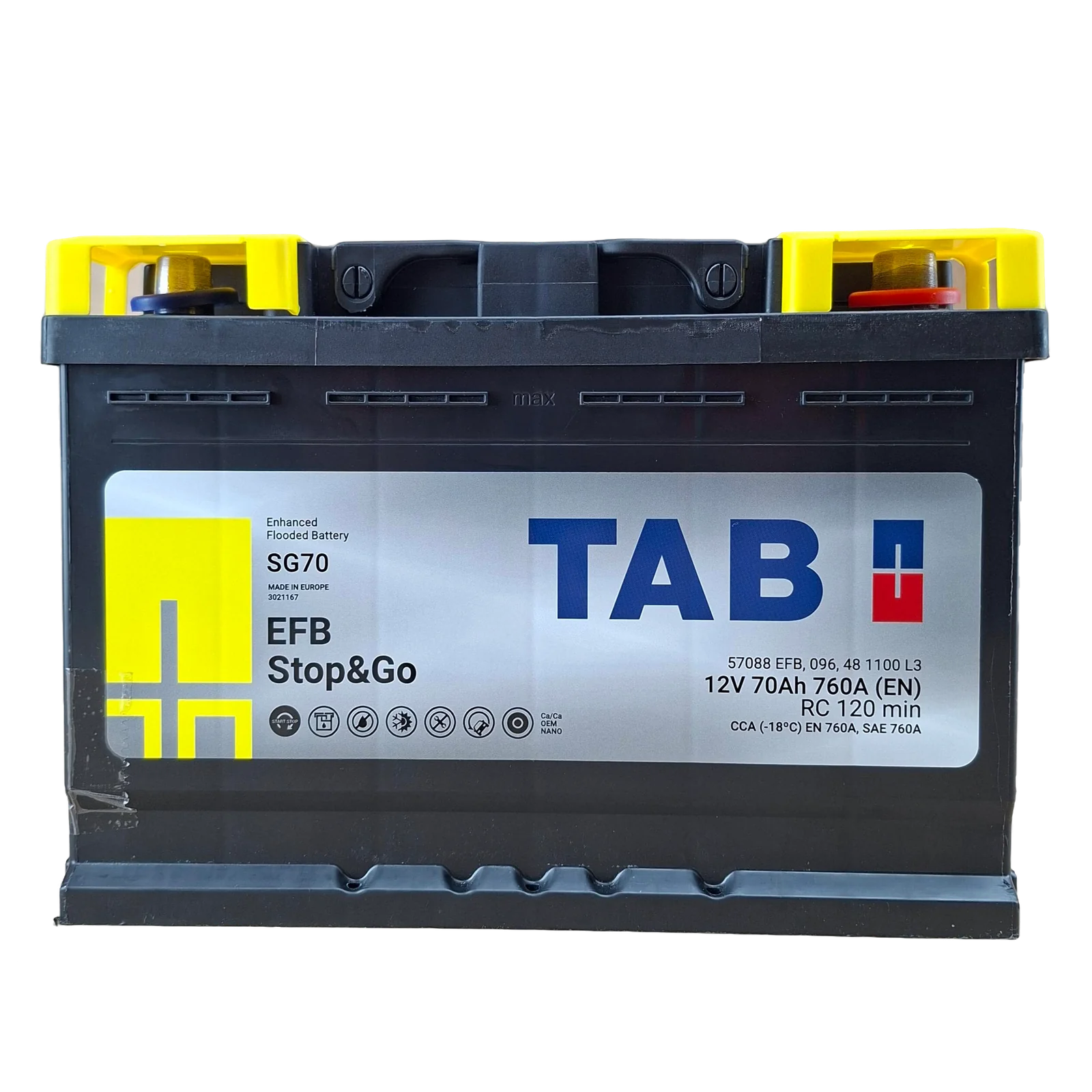 Bateria para Carro, Auto o Camioneta TAB EFB STOP & GO